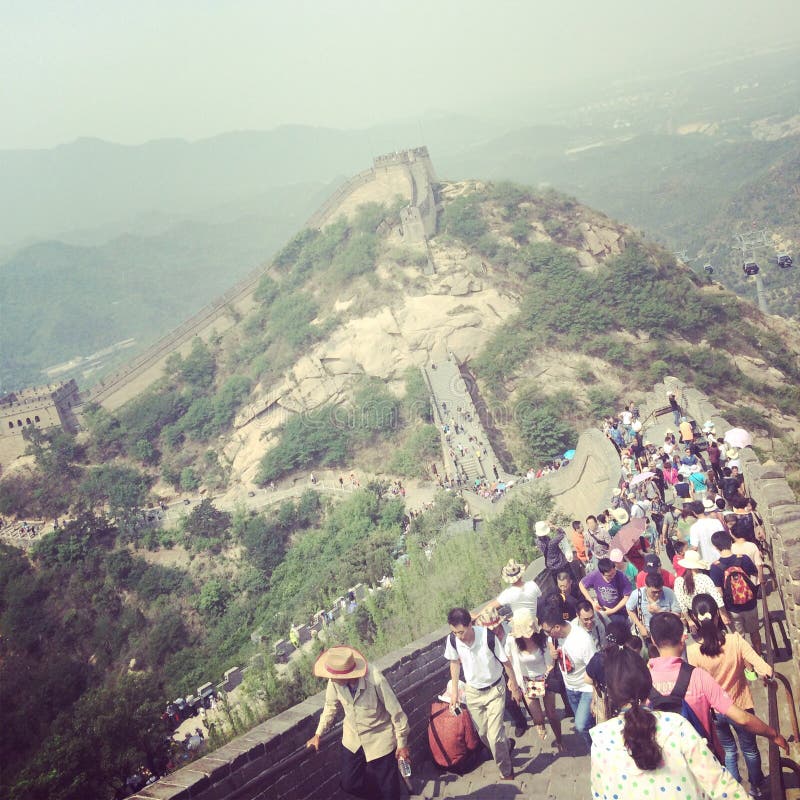 Great Wall editorial photography. Image of china, travel - 42895742
