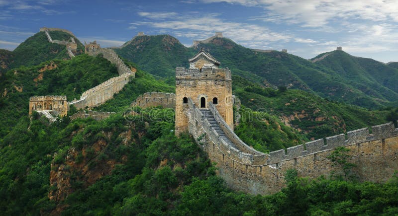 Ancient Fortress, Great Wall Of China, Beijing Stock Photo - Image of ...