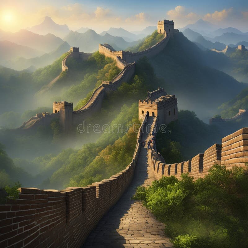 The Great Wall of China - the Timeless Guardian of Ancient China Stock ...