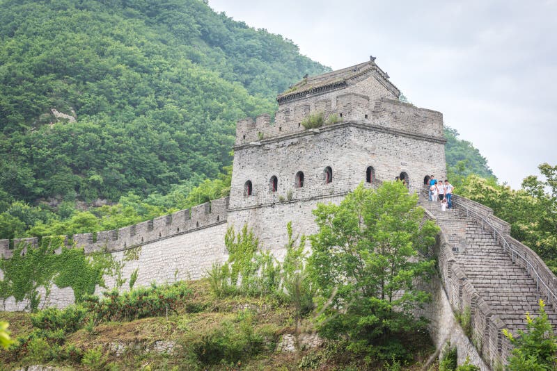 The Great Wall of China in Dandong Editorial Image - Image of great ...