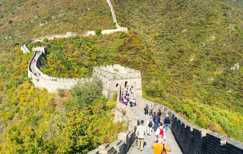 Great Wall of China at the Fall Editorial Photo - Image of beijing ...