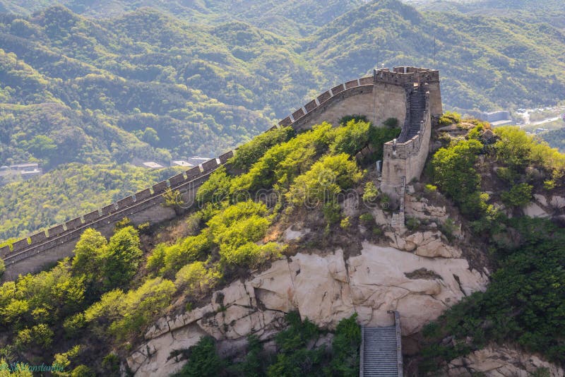 The Great Man-made Structure. Great Wall of China Stock Image - Image ...