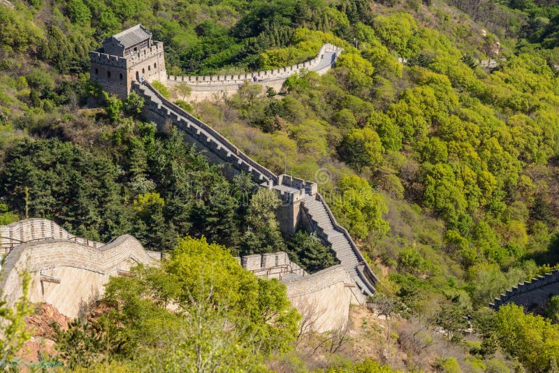 The Great Man-made Structure. Great Wall of China Stock Photo - Image ...
