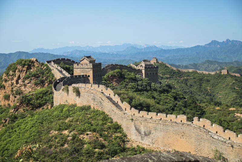 The Great Wall of China, Landscape Stock Photo - Image of wall, nature ...