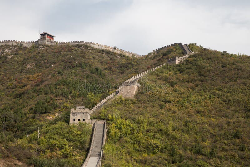 Great Wall of China, North of Beijing Stock Photo - Image of ...