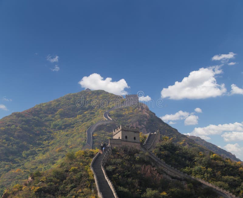 Great Wall of China, North of Beijing Editorial Stock Photo - Image of ...