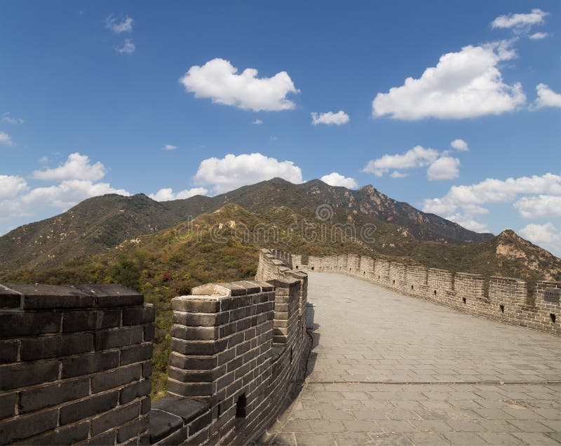 Great Wall of China, North of Beijing Stock Image - Image of national ...