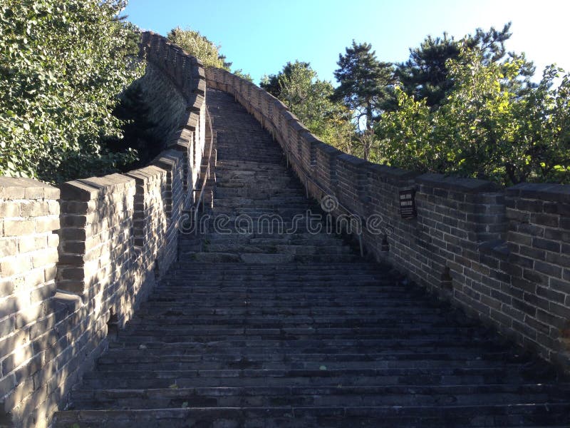 The Great Wall of China stock image. Image of mutianya - 73842327