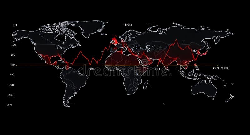 The Great Wall of Digital Maps Stock Photo - Image of wall, business ...