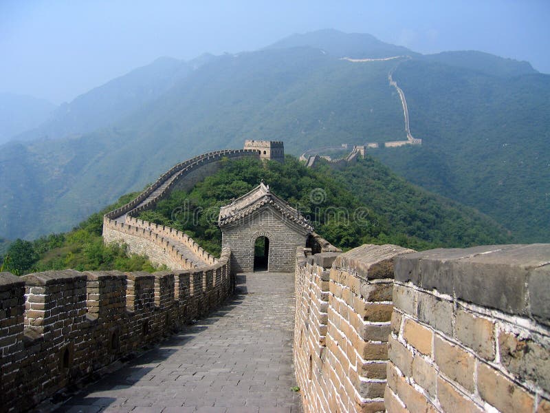 Great Wall first-person stock image. Image of scenic, person - 1417827