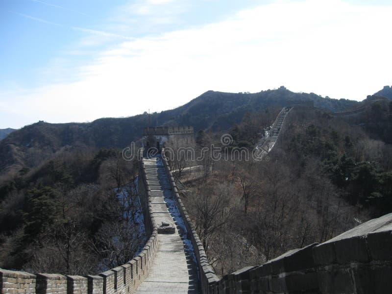 Great Wall path stock image. Image of stones, architecture - 38140745