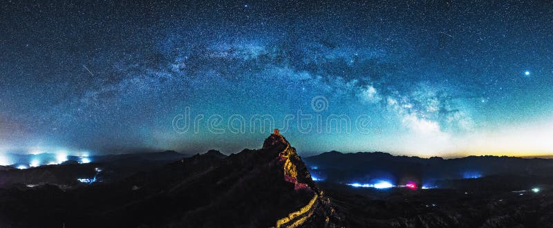 Great Wall at Simatai stock photo. Image of utmost, still - 181708536