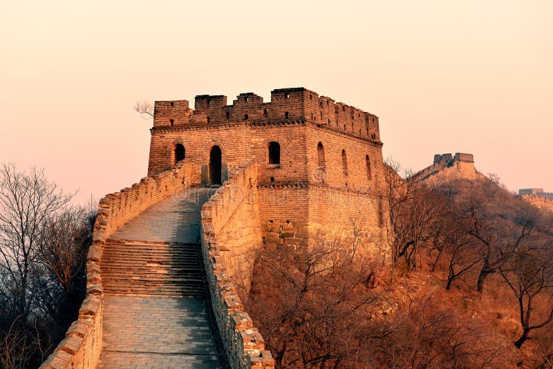 Great Wall sunset stock photo. Image of china, asian - 39678622