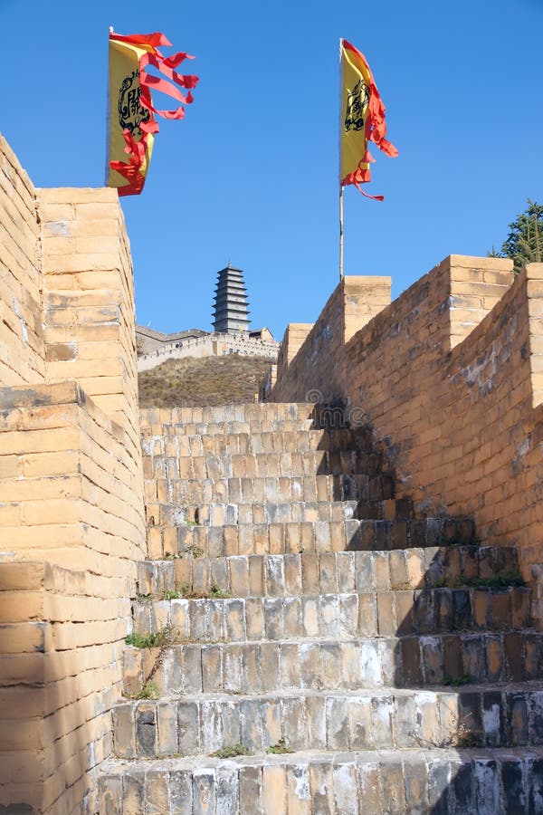 Great wall and turret stock photo. Image of impregnable - 46162374