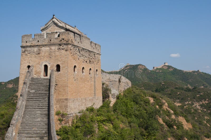 Great wall stock image. Image of path, china, wonders - 34090545