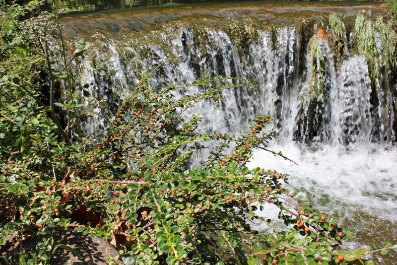 Great Waterfalls and Waterfall Park of Edessa Greece Stock Image ...