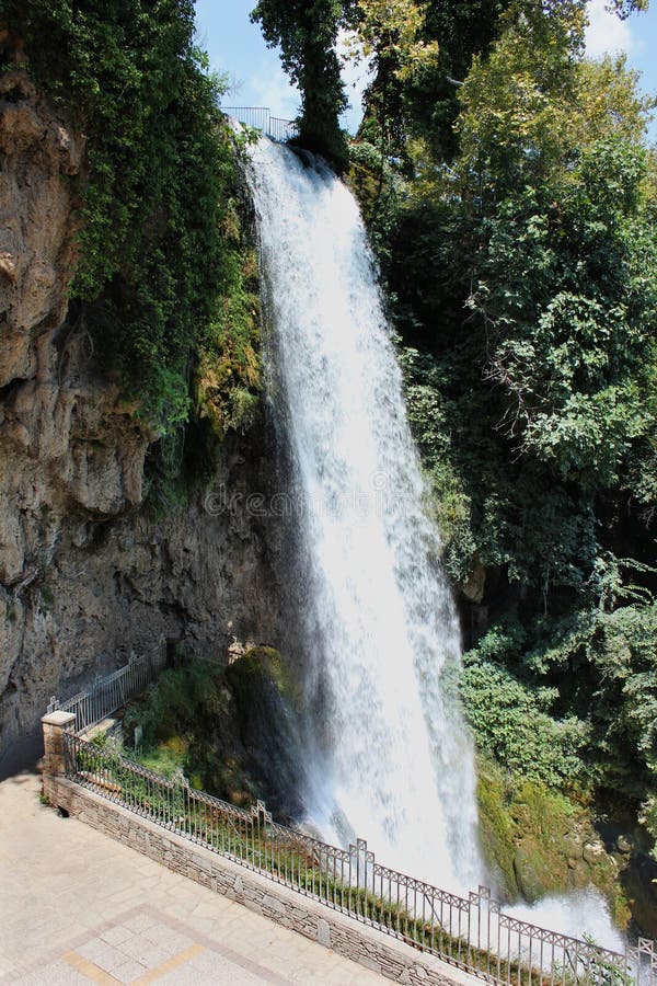Great Waterfalls and Waterfall Park of Edessa Greece Stock Photo ...