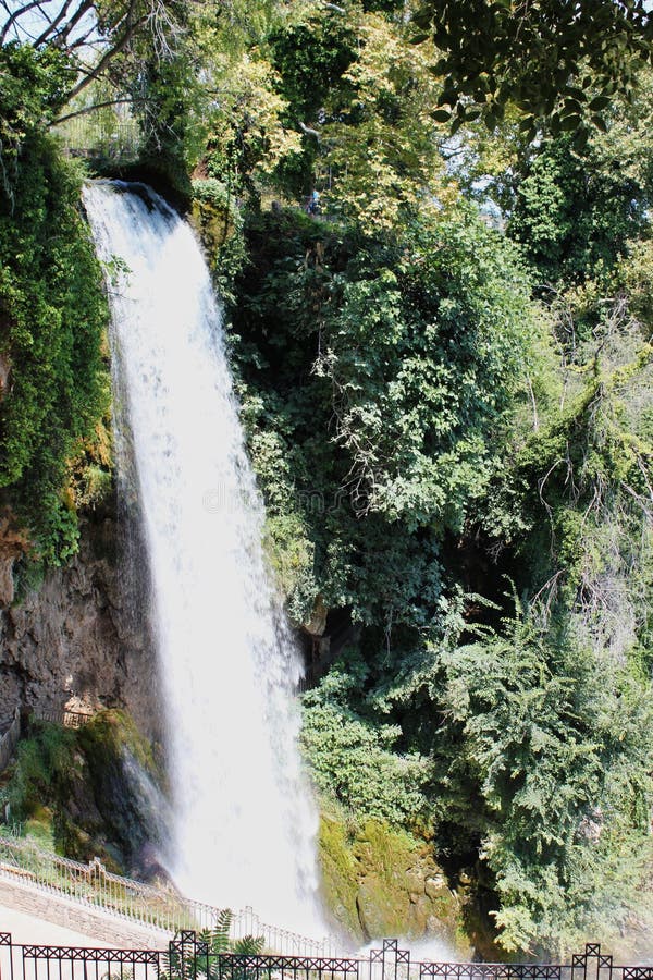 Great Waterfalls and Waterfall Park of Edessa Greece Stock Photo ...