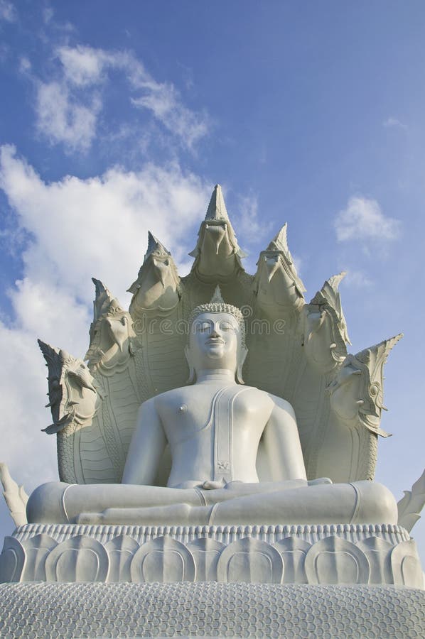 Great White Buddha. stock photo. Image of decoration - 19489798
