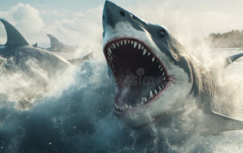 Great White Shark Created Generative Artificial Intelligence Stock ... Great White Shark Created Generative Artificial Intelligence Stock ...