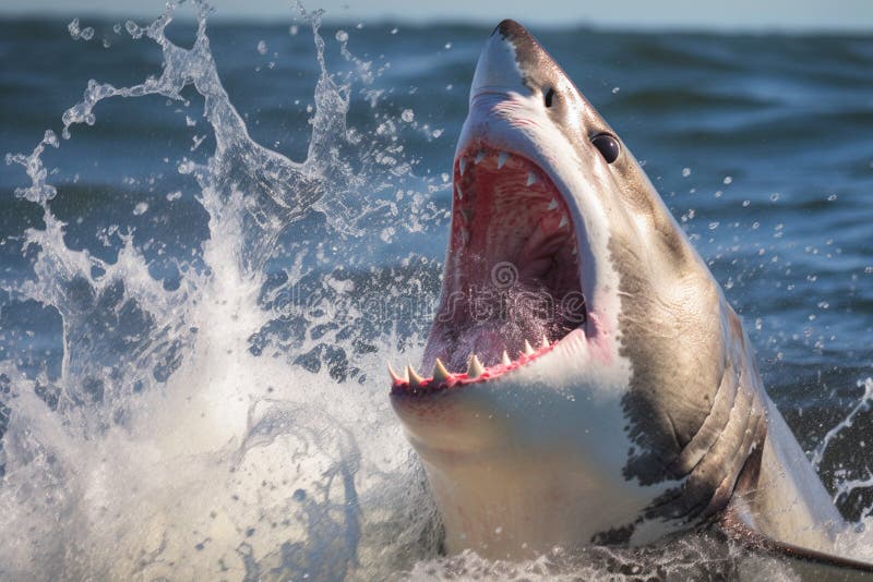 Great White Shark stock illustration. Illustration of breach - 272318864