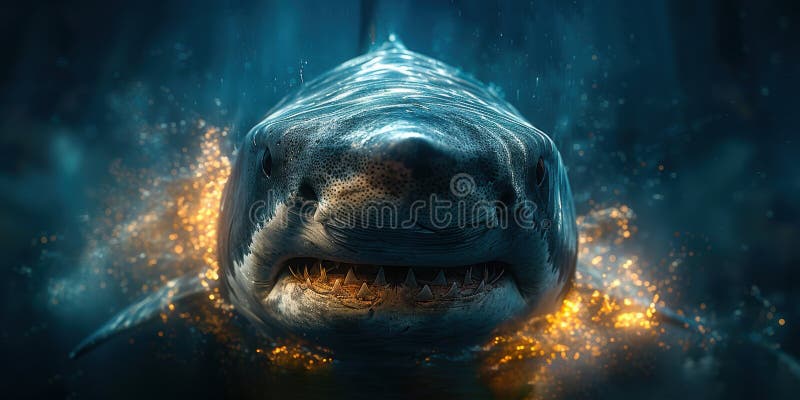Great White Shark, Predator of the Deep. Created by Generative ...