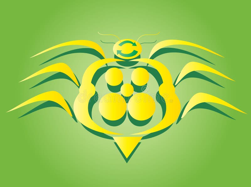 The Great Yellow Bug Symbol Stock Vector - Illustration of yellow ...