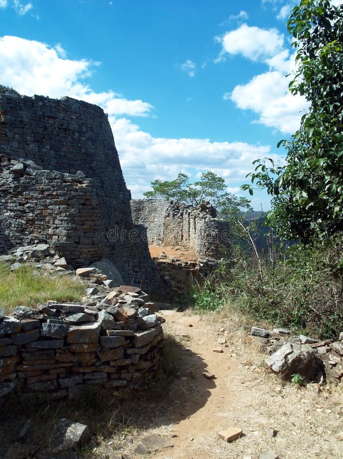 Great Zimbabwe stock image. Image of masvingo, clouds - 1584767