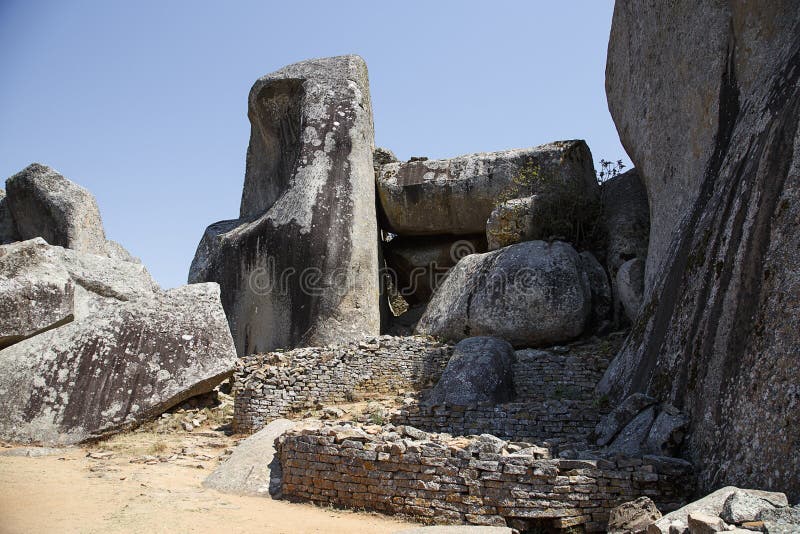 Great Zimbabwe ruins stock photo. Image of archeological - 39491238
