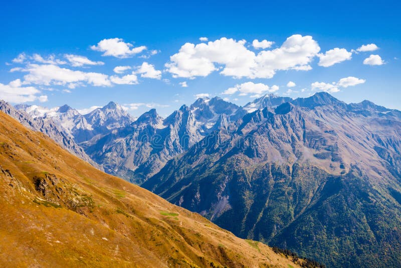 Greater Caucasus mountains stock photo. Image of beautiful - 127733300