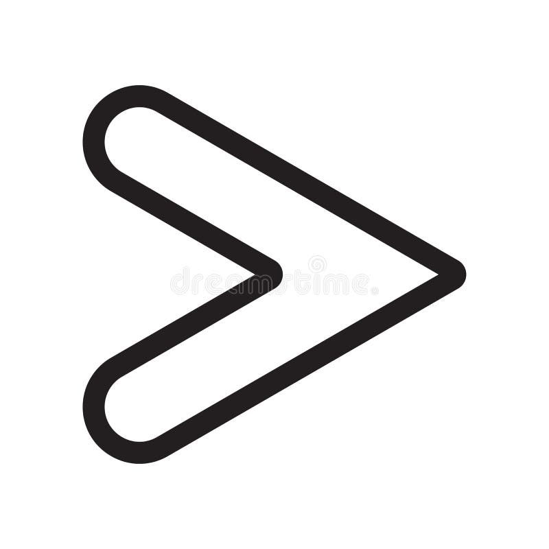 Is Greater Than Or Equal To Icon In Different Style Vector Illustration Two Colored And Black