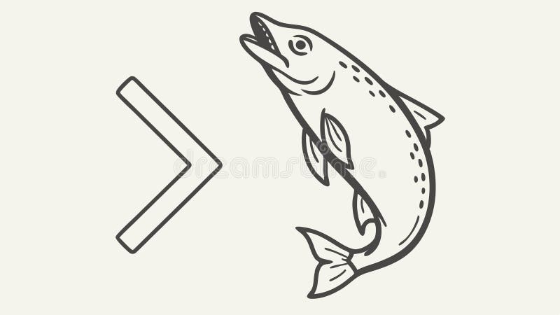Greater Than Symbol Fish Comparison Mathematics, Vector Design ...