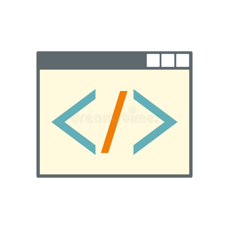 Greater Than or less Than on the Computer Monitor Stock Vector ...