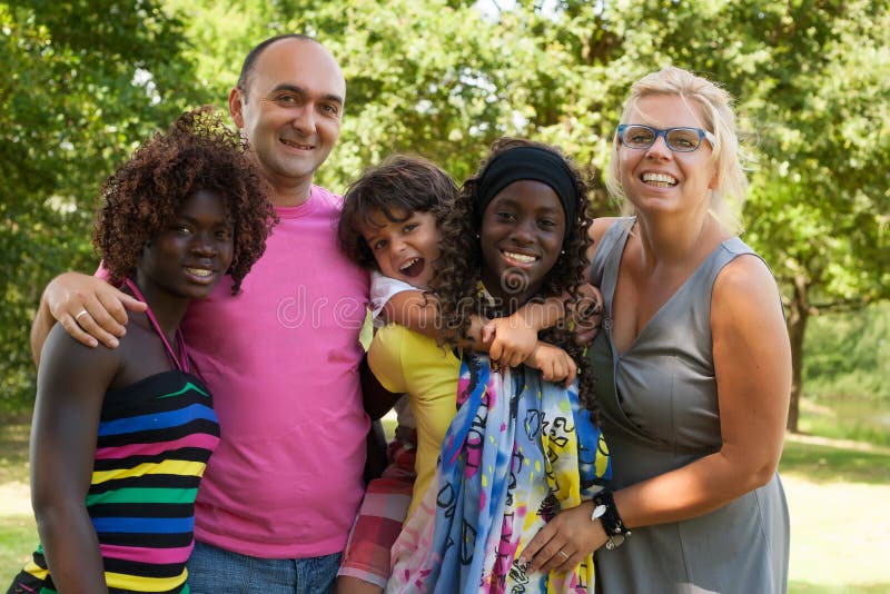 The Greatest Muticultural Family Stock Photo - Image of emigration ...