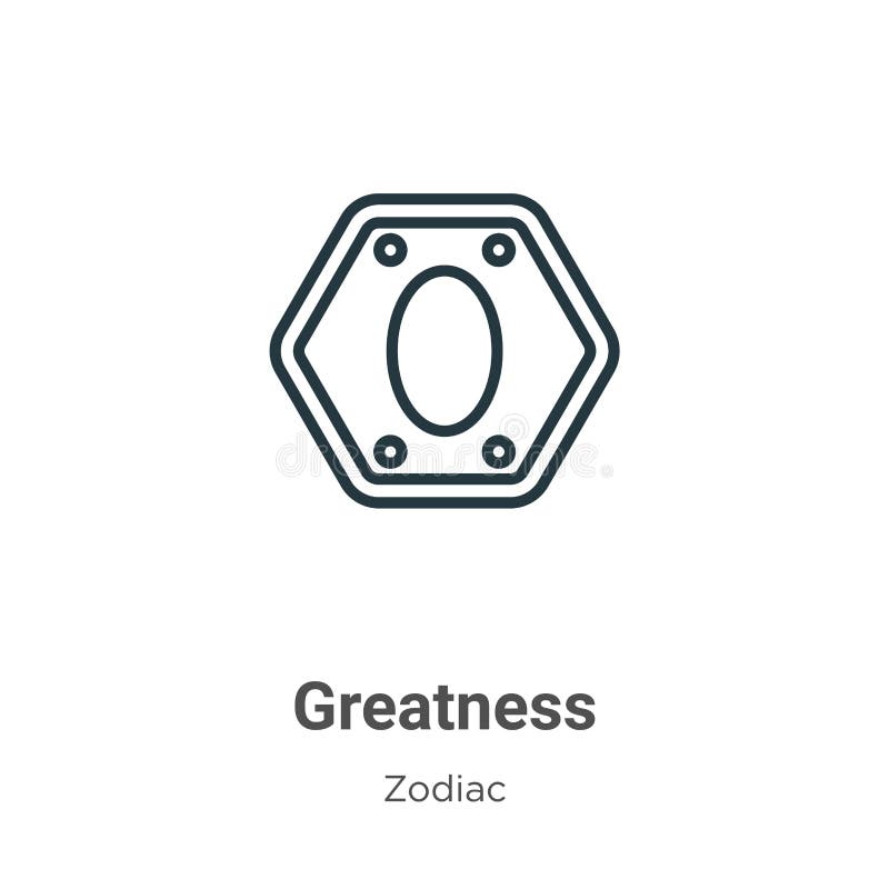 Greatness Isolated Icon. Simple Element Illustration from Zodiac ...