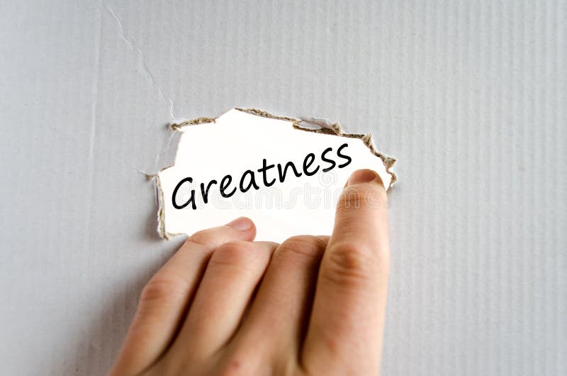 Greatness word on card stock image. Image of quality - 106886433