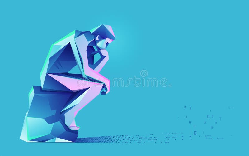 GreatThinker stock vector. Illustration of neural, cyber - 316599464