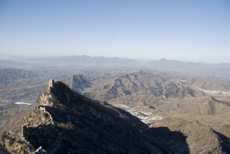 Greatwall stock image. Image of greatwall, winter, historical - 7465411
