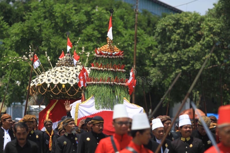 Grebeg Besar Celebration editorial stock photo. Image of courtiers ...