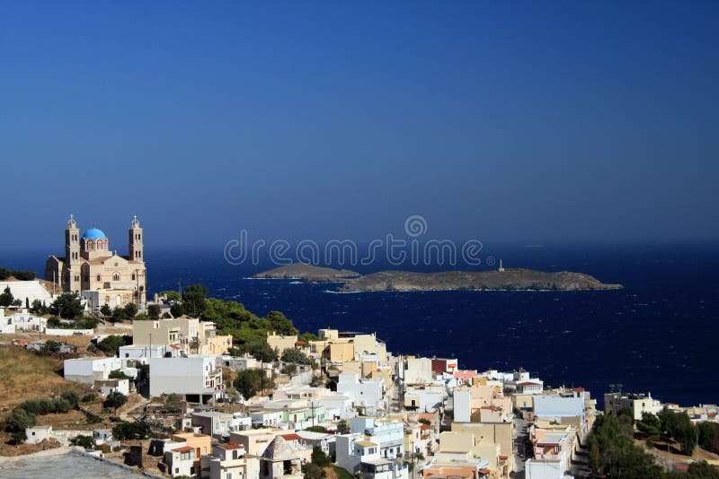 Grecia, isla de Syros imagen de archivo. Imagen de grecia - 15733909