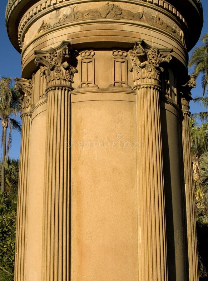 Greco-Roman Pillar Structure Stock Image - Image of building, greek ...