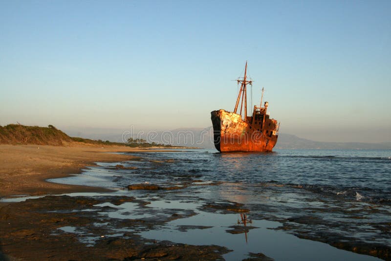 Greece stock photo. Image of greek, shipwreck, gytheio - 11835290