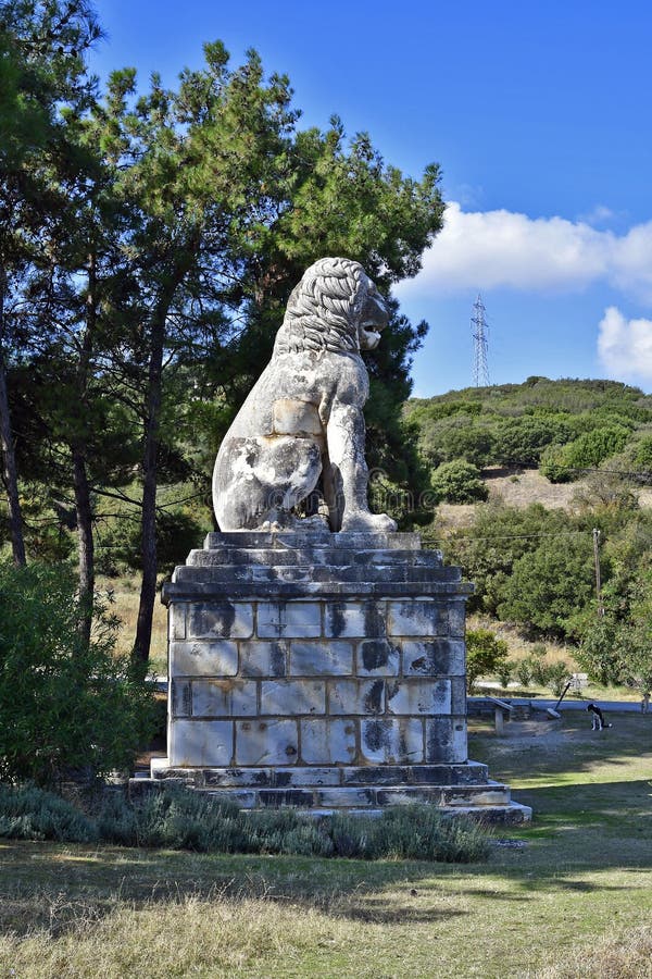 Greece , Lion of Amphipolis Stock Photo - Image of lion, destination ...