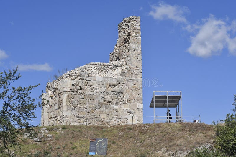 Greece, Ancient Amphipolis, Tower Editorial Photo - Image of board ...