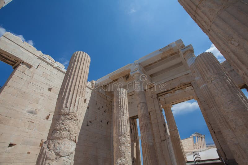 Greece, Ancient Architecture in Athens Stock Photo - Image of religion ...