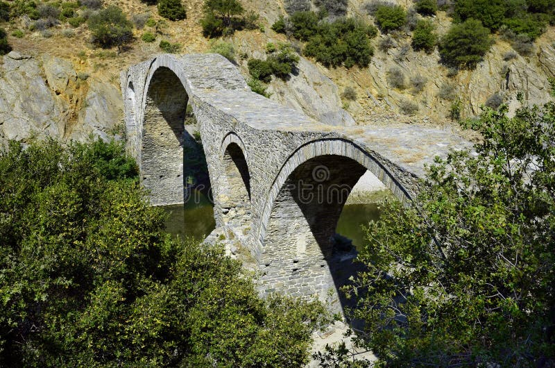 Greece, ancient bridge stock image. Image of architecture - 78989375