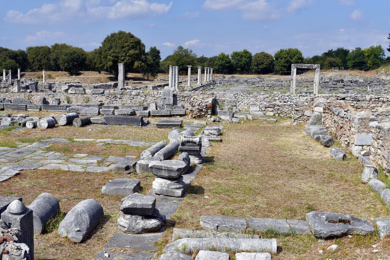 Greece, ancient Philippi stock image. Image of greece - 161691297