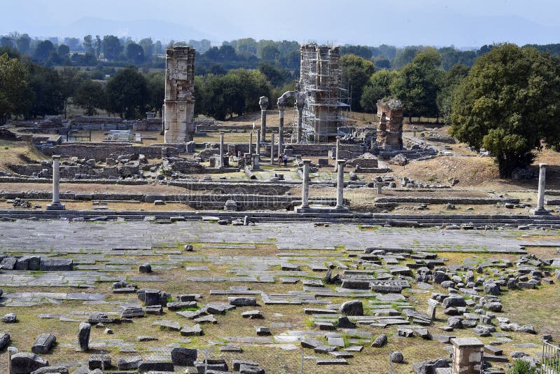 Greece, ancient Philippi stock image. Image of horizontal - 161692031