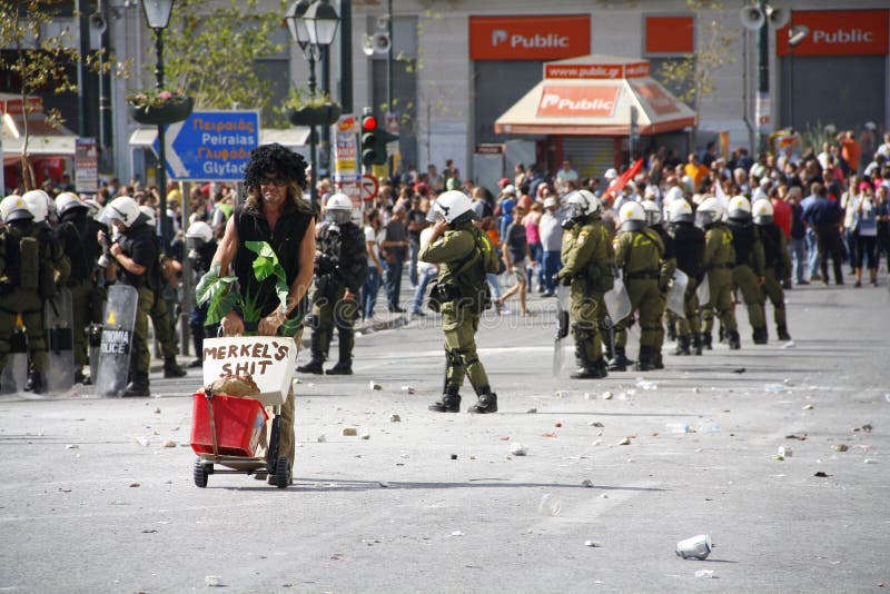 Greece, Athens, 18th October 2012 Editorial Photography - Image of ...