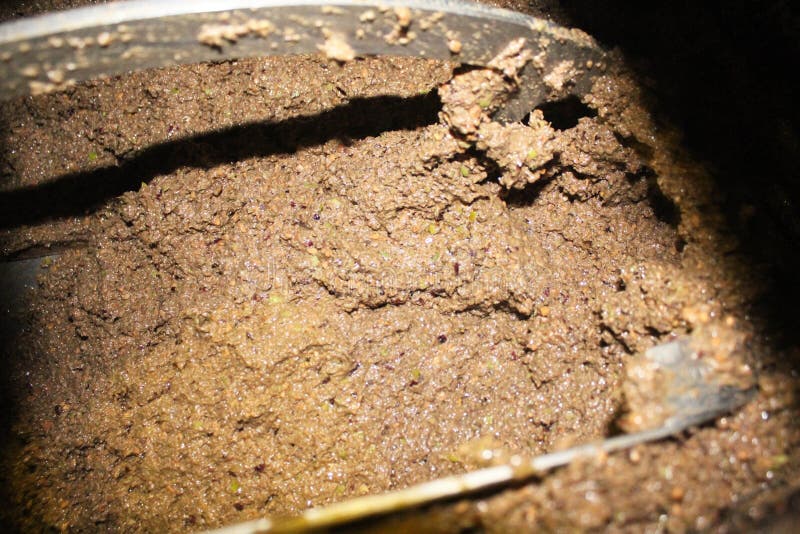 Greece, Attica, Olive Paste in Malaxation Tank in Olive Oil Mill Stock ...